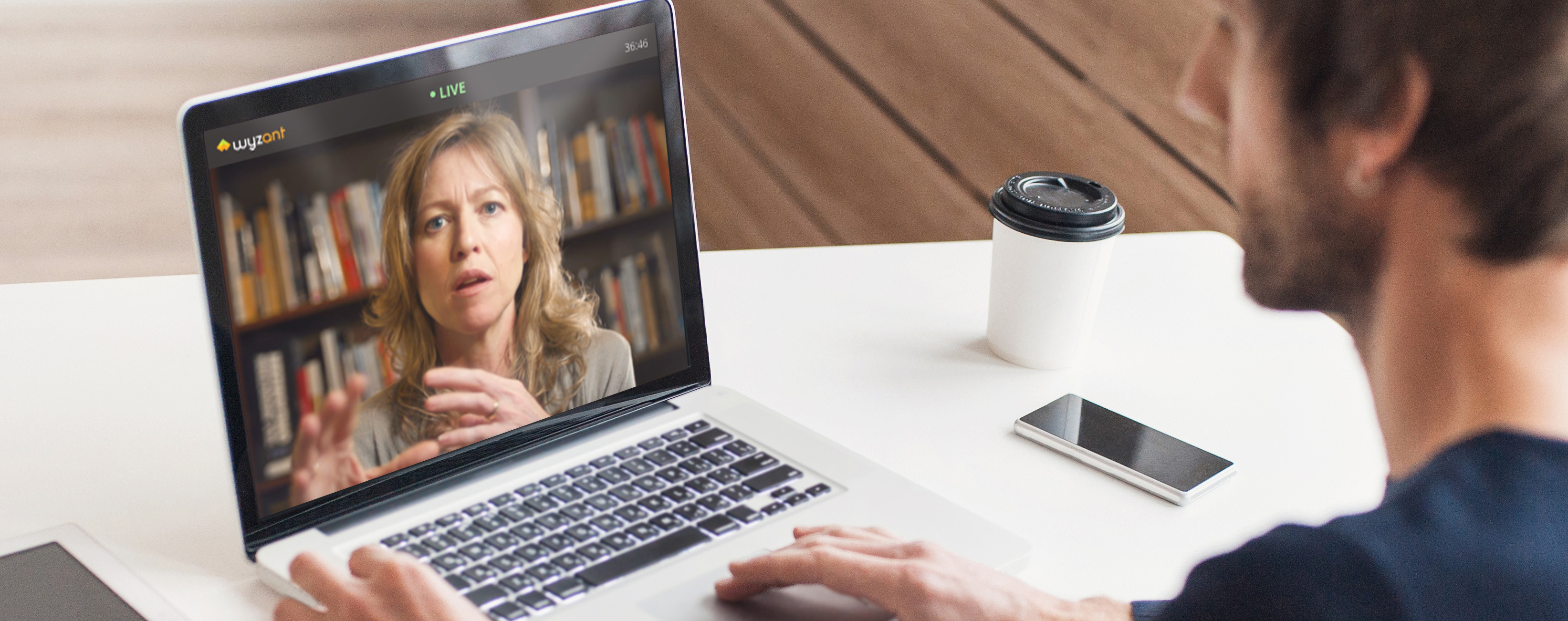 The student side of online lessons.